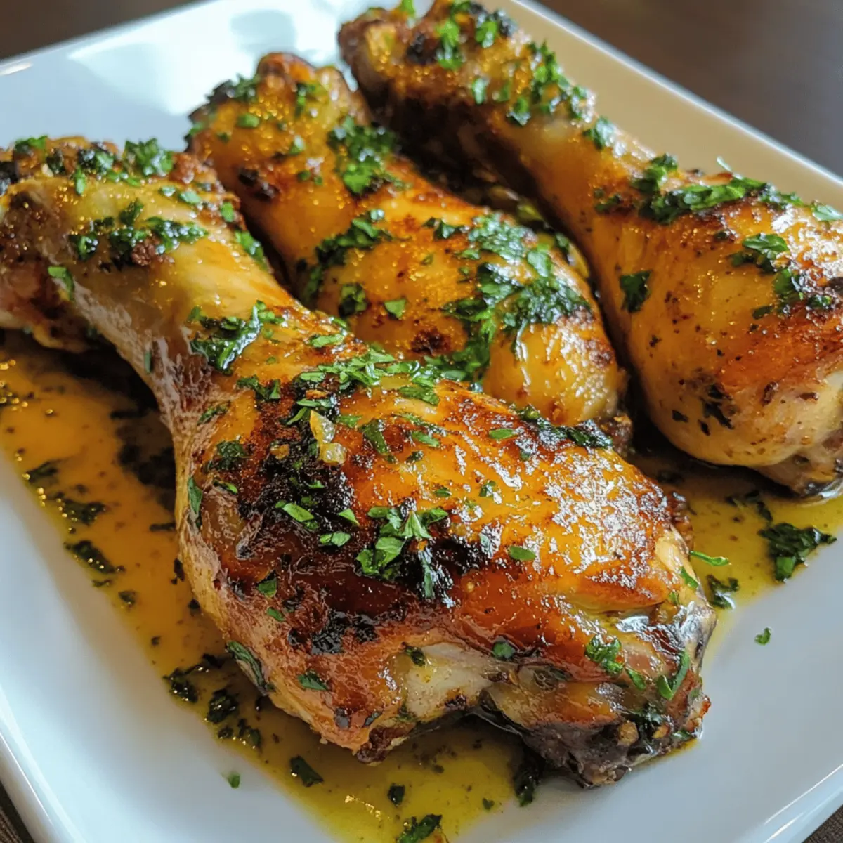 Irresistible Juicy Garlic Butter Chicken Drumsticks