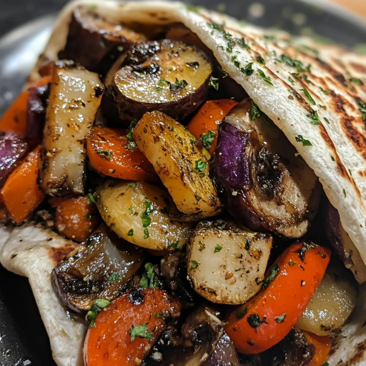 Easy Balsamic Roasted Vegetable Wrap: Irresistibly Delicious